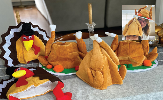 What to Wear to Your Thanksgiving Zoom: Turkey Hats! | Tips From Town